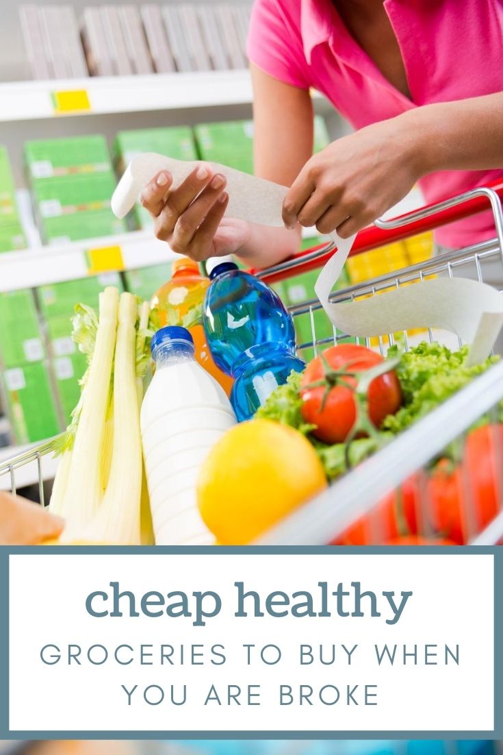 Healthy Cheap Grocery List When Money is Tight - From This Kitchen Table